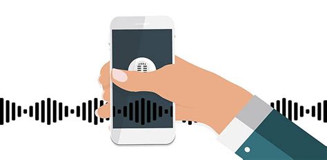 Speech Recognition App Icon Design Command Digital Vector Design