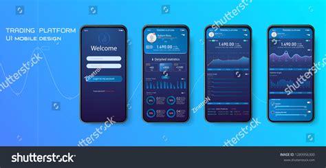 Graph App Template Images Stock Photos Vectors Shutterstock