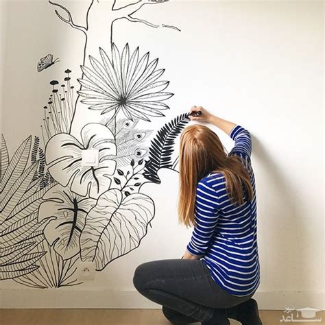 نقاشی دیواری، سبکی متفاوت در دکوراسیون داخلی خونه رو با این تکنیک ساده خوشگل کنید