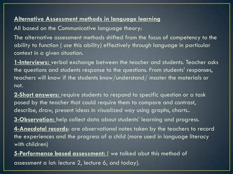 Ppt Alternative Methods Of Assessment Powerpoint Presentation Free Download Id6362570