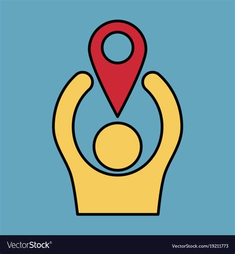 Free Navigation Geolocation Icon In Flat Design On Vector Image Nohat Cc