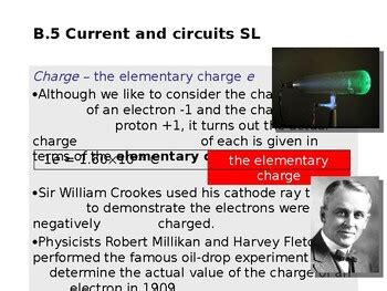 IB DP B Current And Circuits PPT SL First Exam By Pauls Bits And Bobs