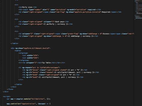 Make A Bill Splitter App With Angularjs