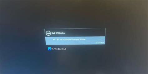 No Hdmi Signal From Your Device Dell Monitor Fix