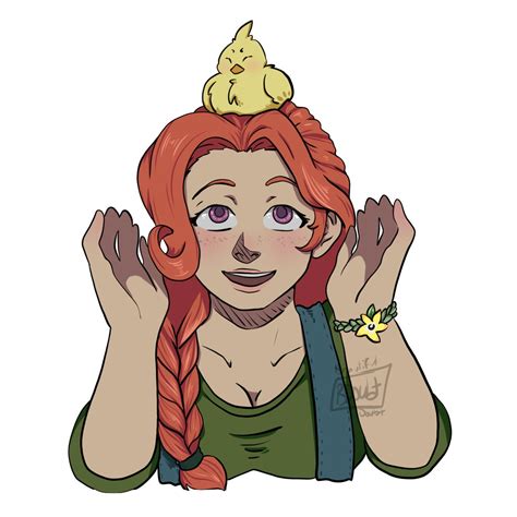 Leah From Stardew Valley Print Etsy