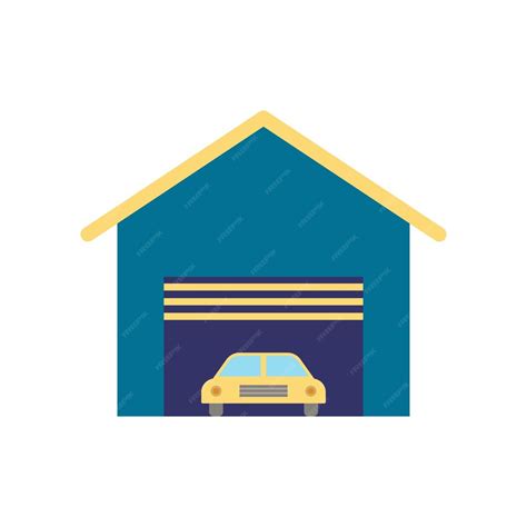 Premium Vector Garage Icon Simple Element From Buildings Collection