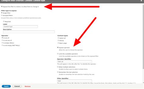 configure manual selection exposed form flexible views drupal wiki