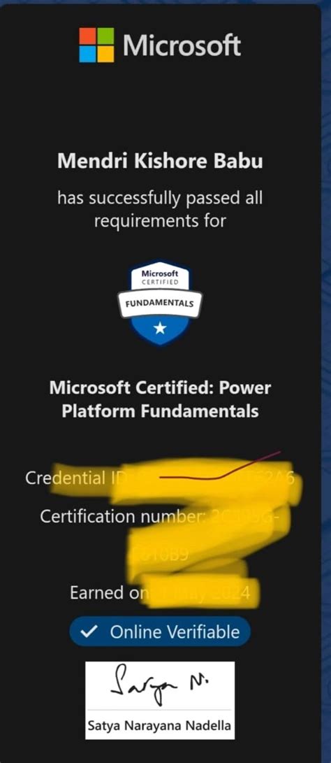 M Kishorebabu On Linkedin I Have Certified For Microsoft Power Platform