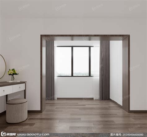 推拉门场景 果图网