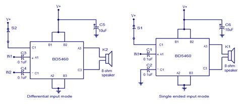 Simple Class D Amplifier Circuit Using BD Battery Operation Low Noise Watt Output