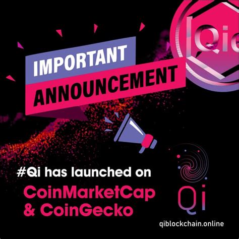 qi blockchain qie can be tracked on cmc and coingecko qi qie foxcampaigns qiblockchain