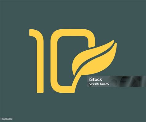 유기적 기념일 로고 템플릿 기념일 아이콘 레이블 잎과 숫자 개념 기념일 기호 벡터 스톡 일러스트 레이 션 10에 대한 스톡 벡터 아트 및 기타 이미지 Istock