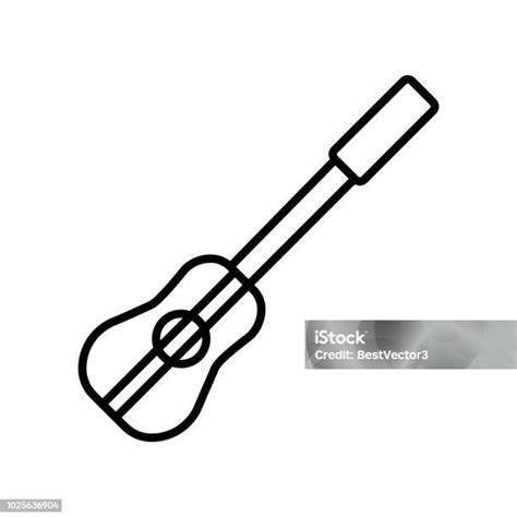 기타 아이콘 벡터 기호와 기호 흰색 배경 기타 로고 개념에 고립 기타 현악기에 대한 스톡 벡터 아트 및 기타 이미지 기타