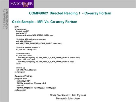 Ppt Extension Of Fortran 952003 For Parallel Processing Powerpoint
