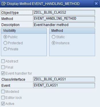 SAP ABAP ISU OO ABAP Event With Parameter