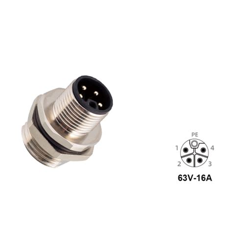 M12 L Coded Connector Cable Field Wireable Bulkhead Shine Industry