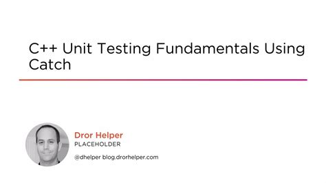 Course Preview C Unit Testing Fundamentals Using Catch Youtube