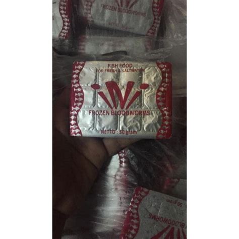 Jual Cacing Darah Beku Kemasan 50 Gr Shopee Indonesia