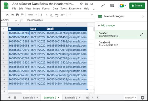 Add A Row Of Data Below The Header In Google Sheets With Apps Script