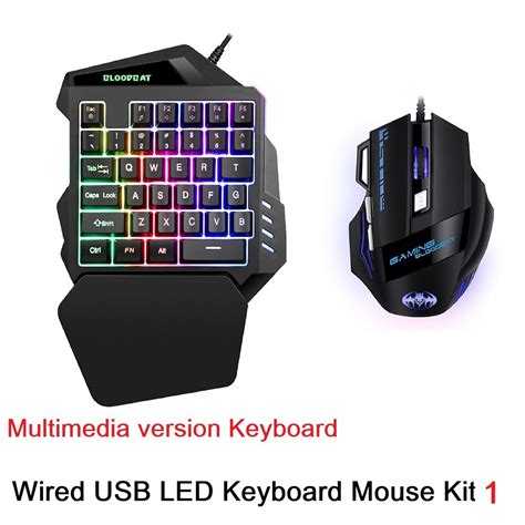 Usb Wired Led Keyboard Mouse Kit Ergonomic Backlig Grandado