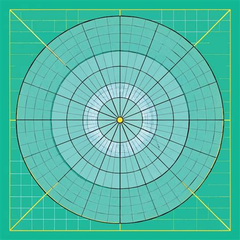 Premium Vector Circle Grid Polar Coordinates Engineering Graph Paper Vector