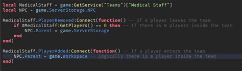 Trying To Make An Npc Spawn Based On Team Player Count Despawn If