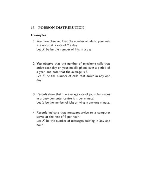 13 Poisson Distribution 13 Poisson Distribution Examples You Have