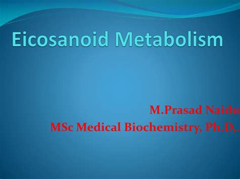 Ppt Ecosinoid Metabolism Powerpoint Presentation Free Download Id