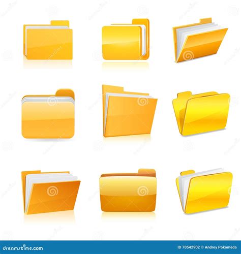 Set Of Computer Folder Vector Stock Vector Illustration Of Communication Blank 70542902 Set Of Computer Folder Vector Stock Vector Illustration Of Communication Blank 70542902