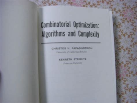 Yahooオークション 理工書洋書 Combinatorial Optimization Algorit