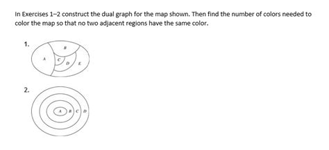 Solved Construct The Dual Graph For The Map Shown Then Find Chegg Com