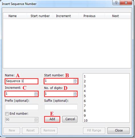 How To Fill Series Of Numbers In A Filtered List Column In Excel