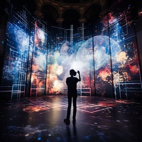 premium photo unveiling the unseen an interactive projection mapping