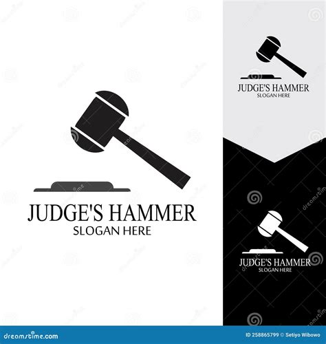 Hammer Of A Judge Icon Vector Stock Vector Illustration Of Legal Sign 258865799