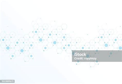 기술 배경 및 과학 스타일에서 추상 육각 분자 구조 의료 디자인입니다 벡터 일러스트 레이 션 0명에 대한 스톡 벡터 아트 및 기타 이미지 Istock