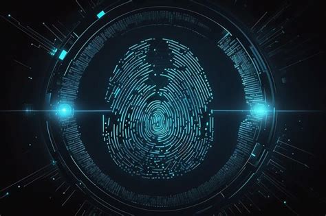 Premium Photo Internet Security Fingerprint Scanning Unlock And