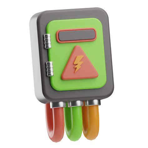 Electrical Tools Object Electrical Panel 3d Illustration 36487290 Png