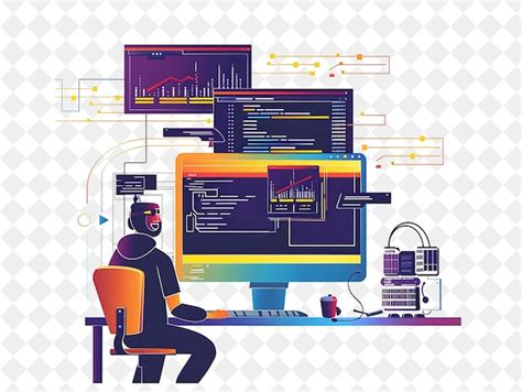 Engenheiro De Devops Vibrante Com Personagens De Implantação E Managi Png Pessoas Em Ilustração