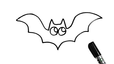 박쥐 그리기🦇 How To Draw Bat 색칠놀이 Youtube