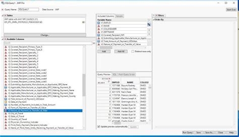 Solved Issue With Jmp Query Builder Results Jmp User Community