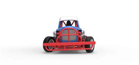 New Zealand Vintage Stock Car While Turning Scale 1 25 3d Printing