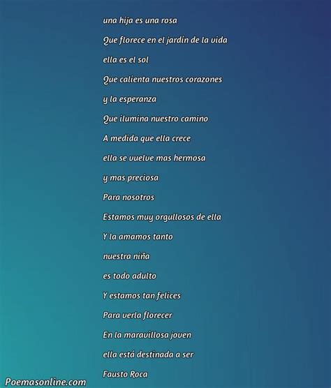 Cinco Poemas Para Una Hija Mayor Poemas Online