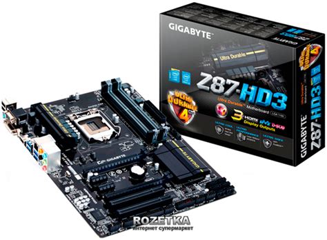 Материнская плата Gigabyte GA-Z87-HD3 (s1150, Intel Z87, PCI-E 3.0x16 ...