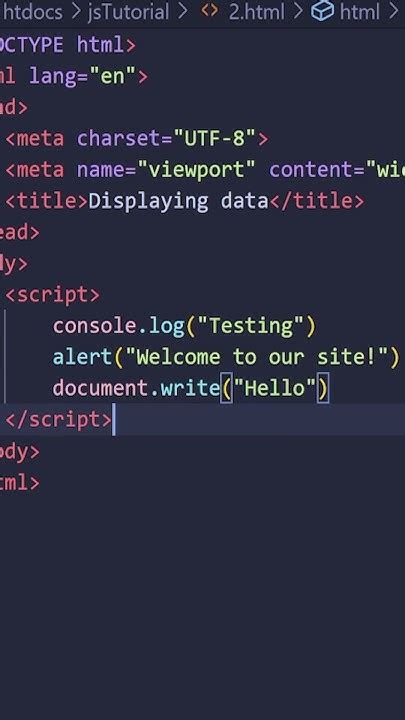 Javascript Displaying Data Youtube