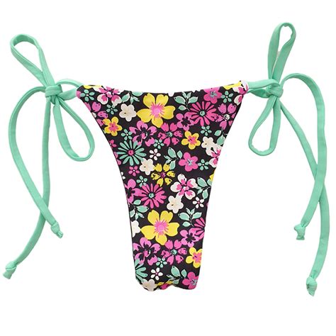 Biquíni Calcinha Basic Flores Fixa Brava Beachwear