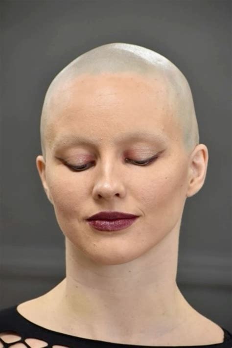 Pin By Str Charge On Quick Saves Shaved Head Women Bald Head Women