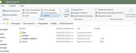donde se encuentra el archivo my Introducción a SQL con MySQL Manipule y consulte datos