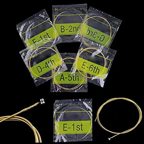 Aliexpress Com Buy Acoustic Guitar String 6Pcs Lot Stainless Steel String Set For Guitarra