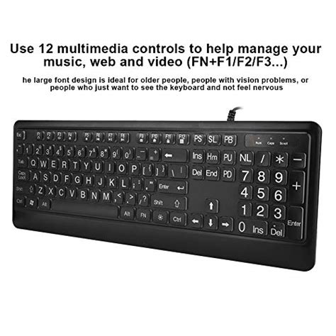 Transform Your Typing Experience With The Large Print Backlit Keyboard Electronikz