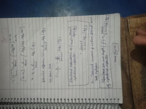 Given The Formulas For Potential Difference And Electrical Capacitance Of
